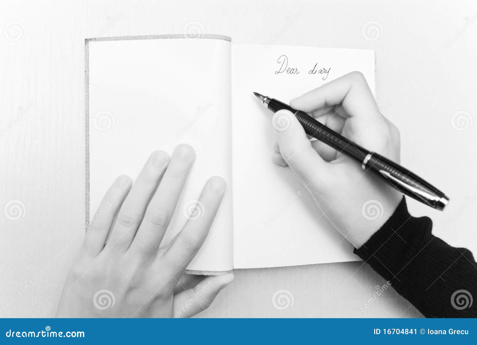 Dear diary stock image. Image of fountain, notebook, dear - 16704841