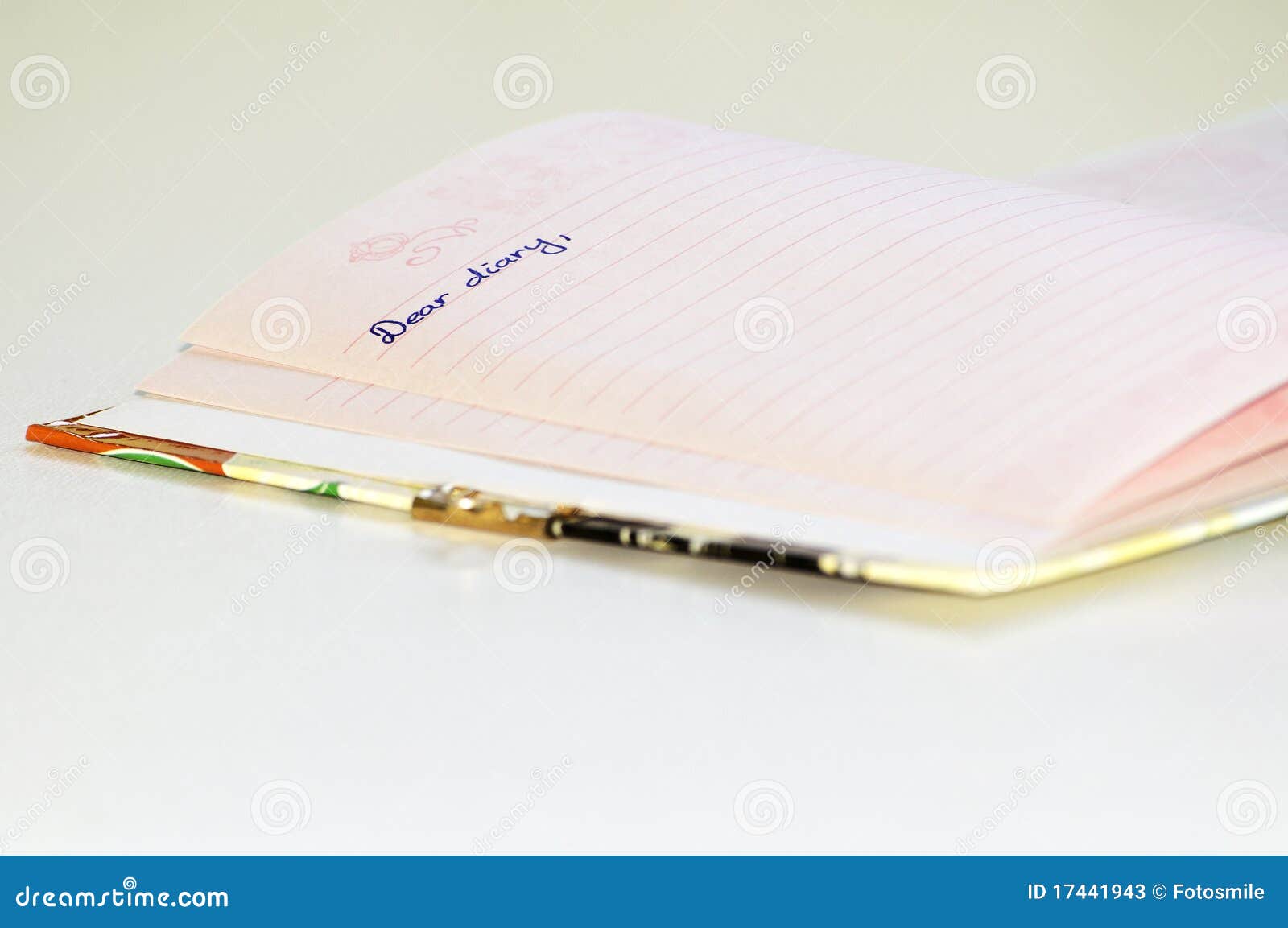 Dear diary stock image. Image of beginning, teenage, personal - 17441943