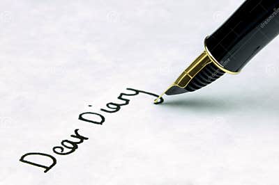 Dear Diary stock image. Image of formal, dear, fountain - 4646319