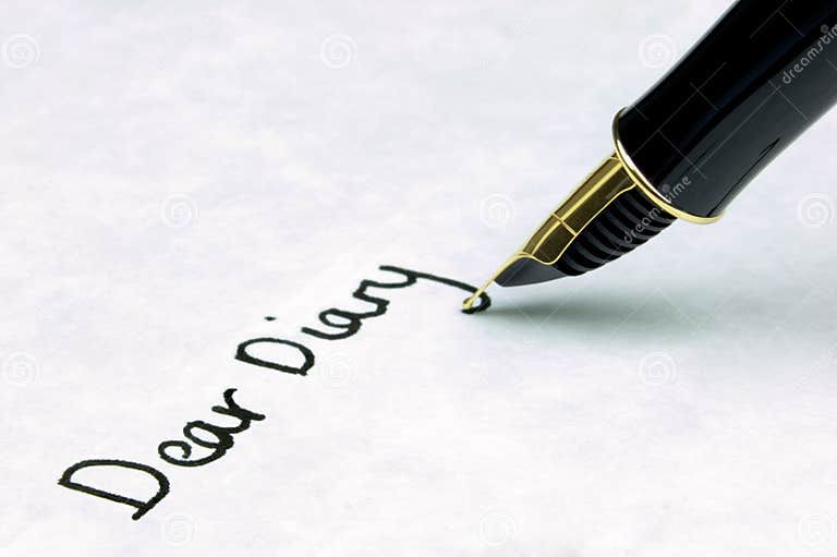 Dear Diary stock image. Image of formal, dear, fountain - 4646319