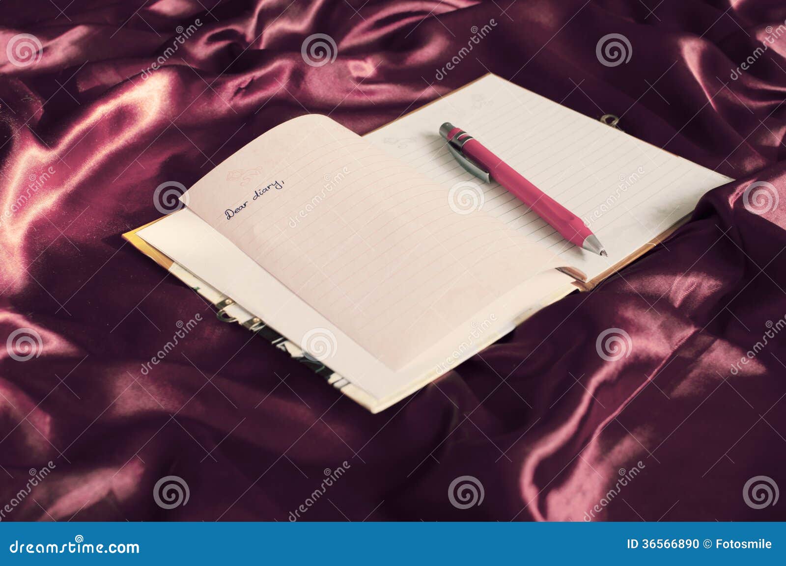Dear diary stock photo. Image of notebook, journal, confession - 36566890