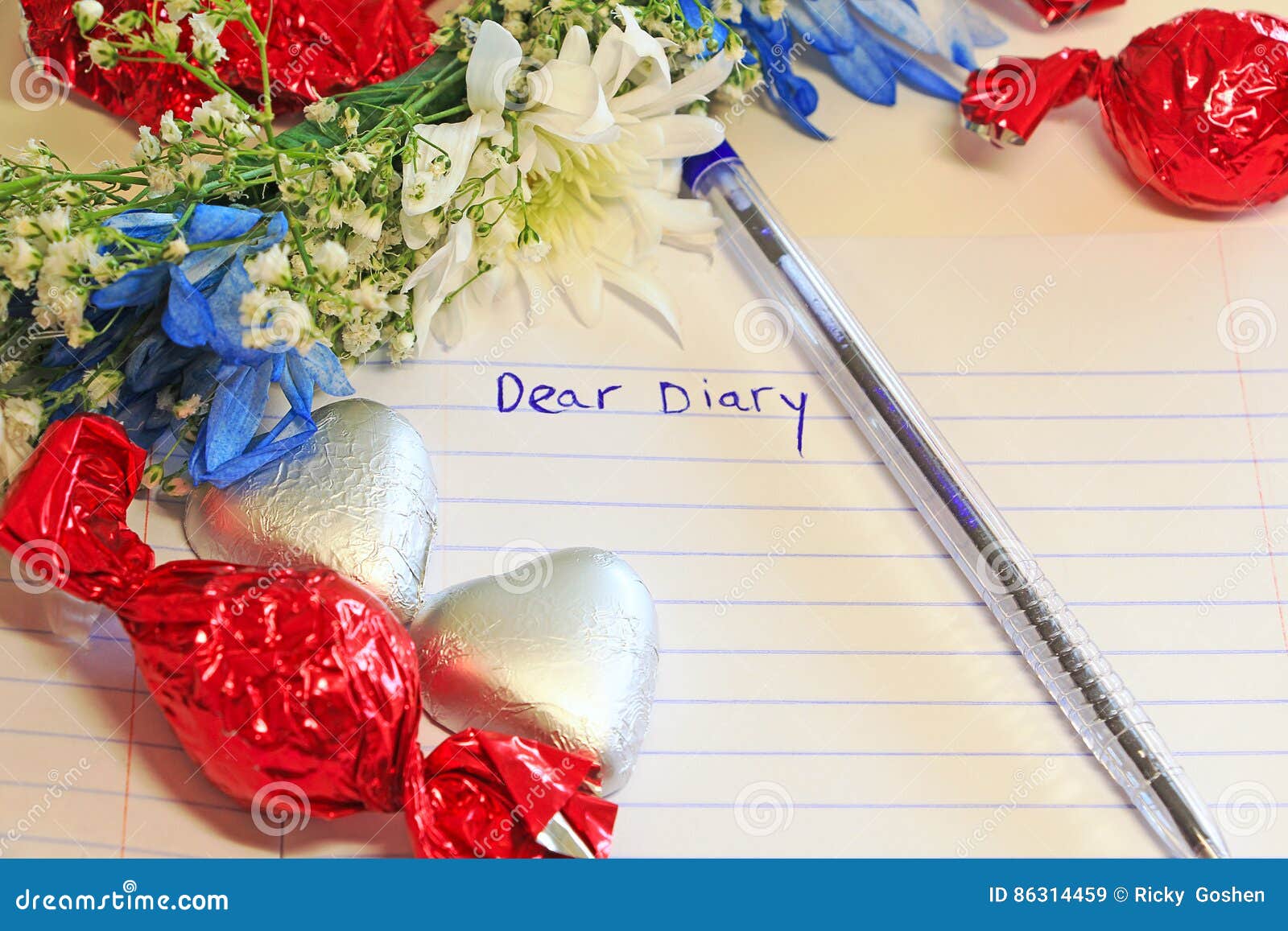 Dear Diary Word Stock Photography | CartoonDealer.com #63287960