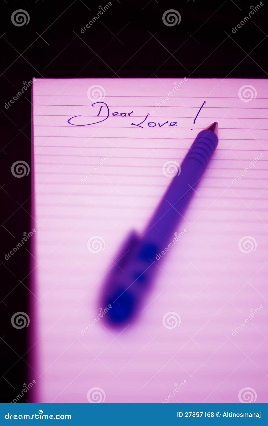 Dear Love - Notepad stock photo. Image of communicating - 27857168