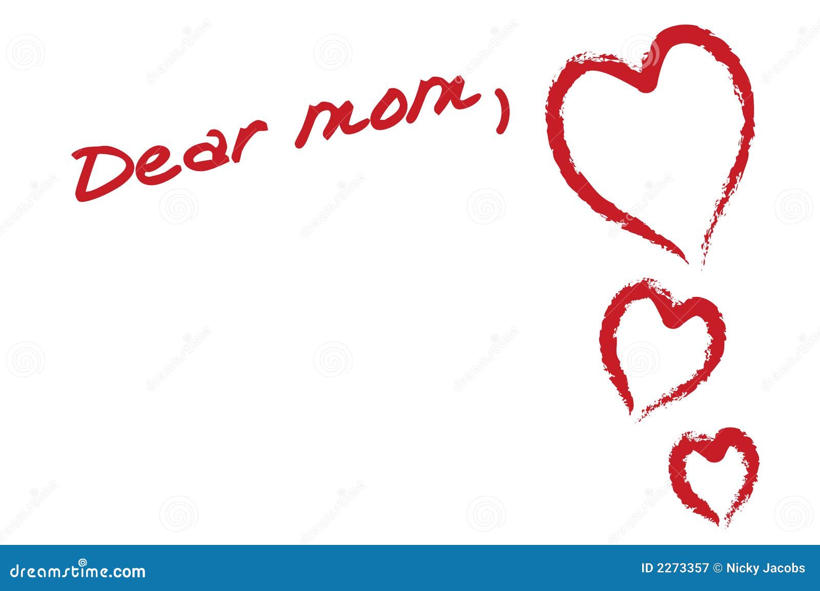 Dear mom stock vector. Illustration of aimes, amour, gift - 2273357