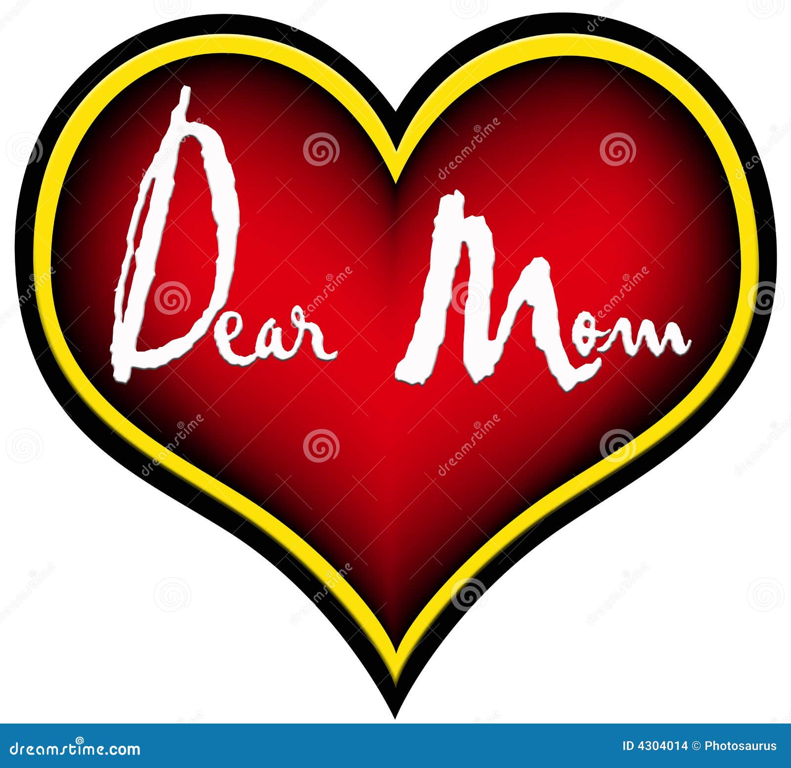 Dear Mom stock illustration. Illustration of design, children - 4304014