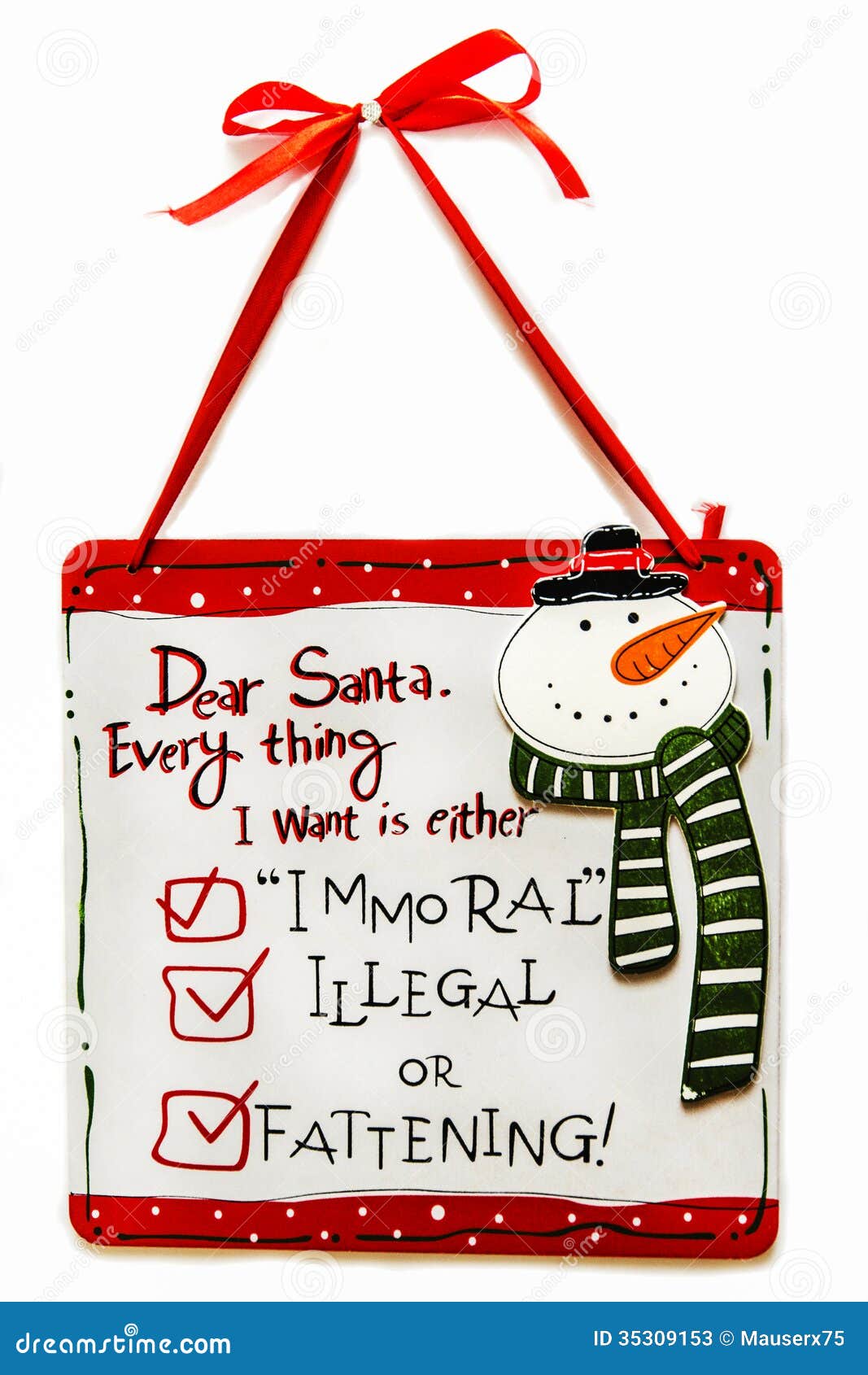 Dear Santa stock illustration. Illustration of christmas - 35309153