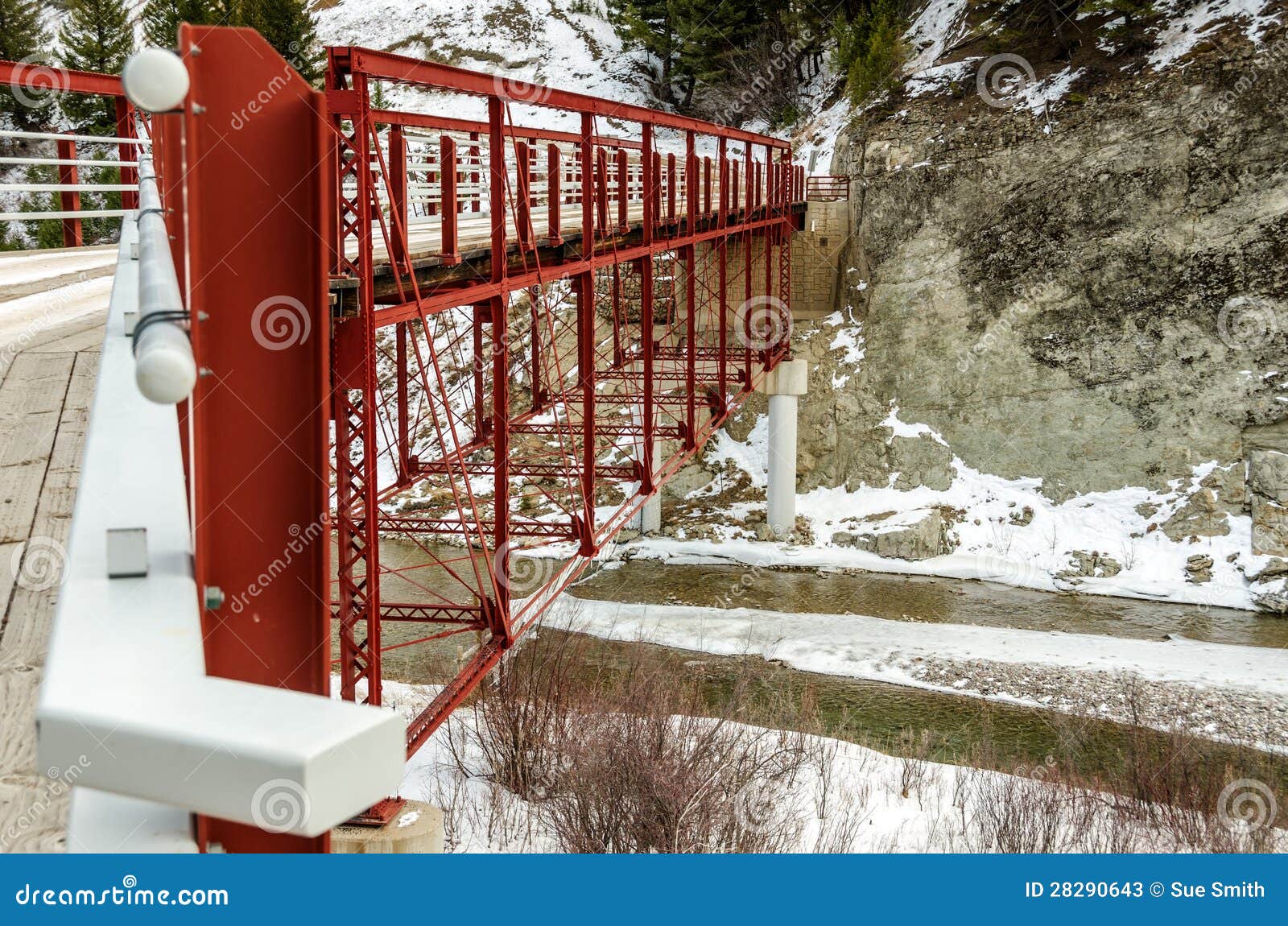 Dearborn River HIgh Bridge stock image. Image of bridge - 28290643