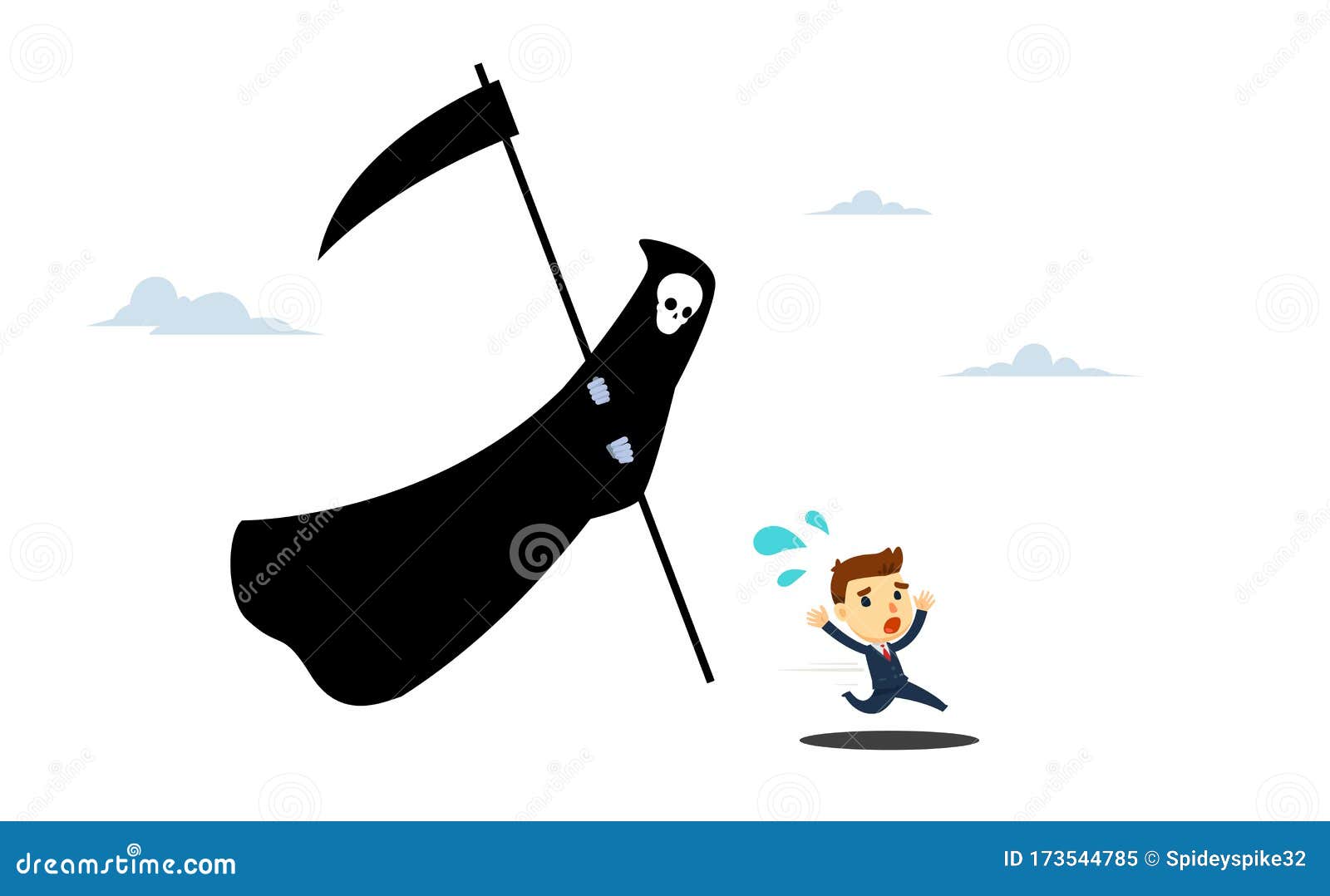 Death, Angel, Devil, And Ghost - Black Version Stock Photography ...