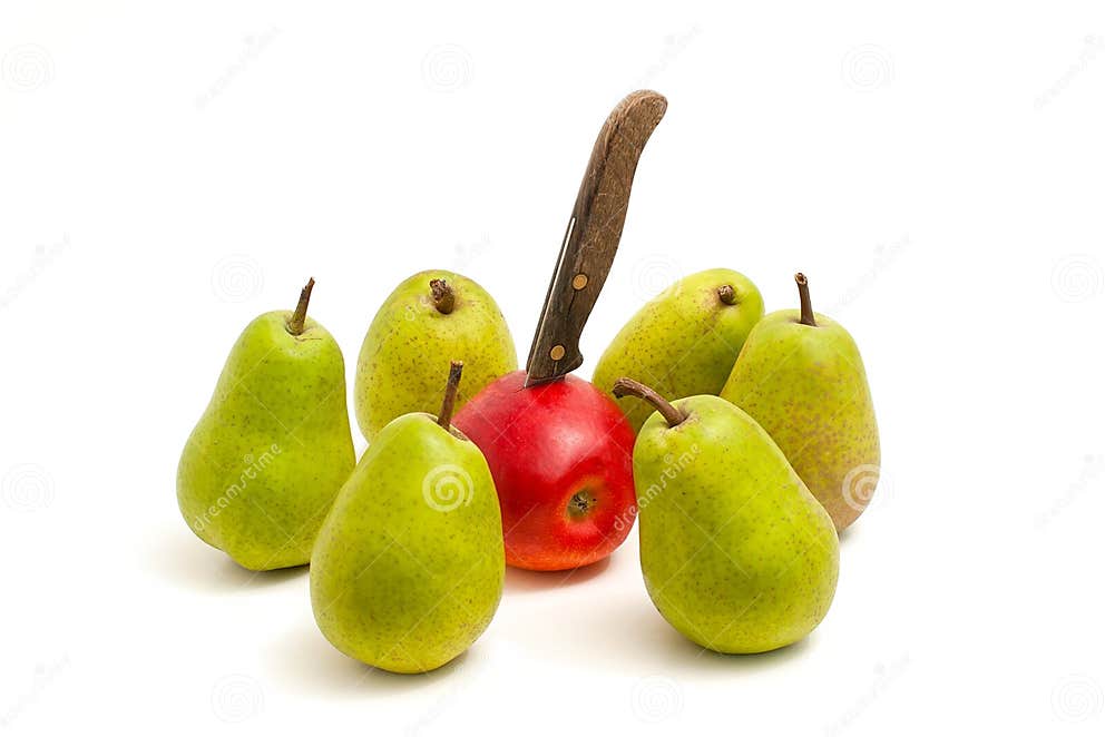 Death of an apple stock photo. Image of stabbed, minority - 17038924