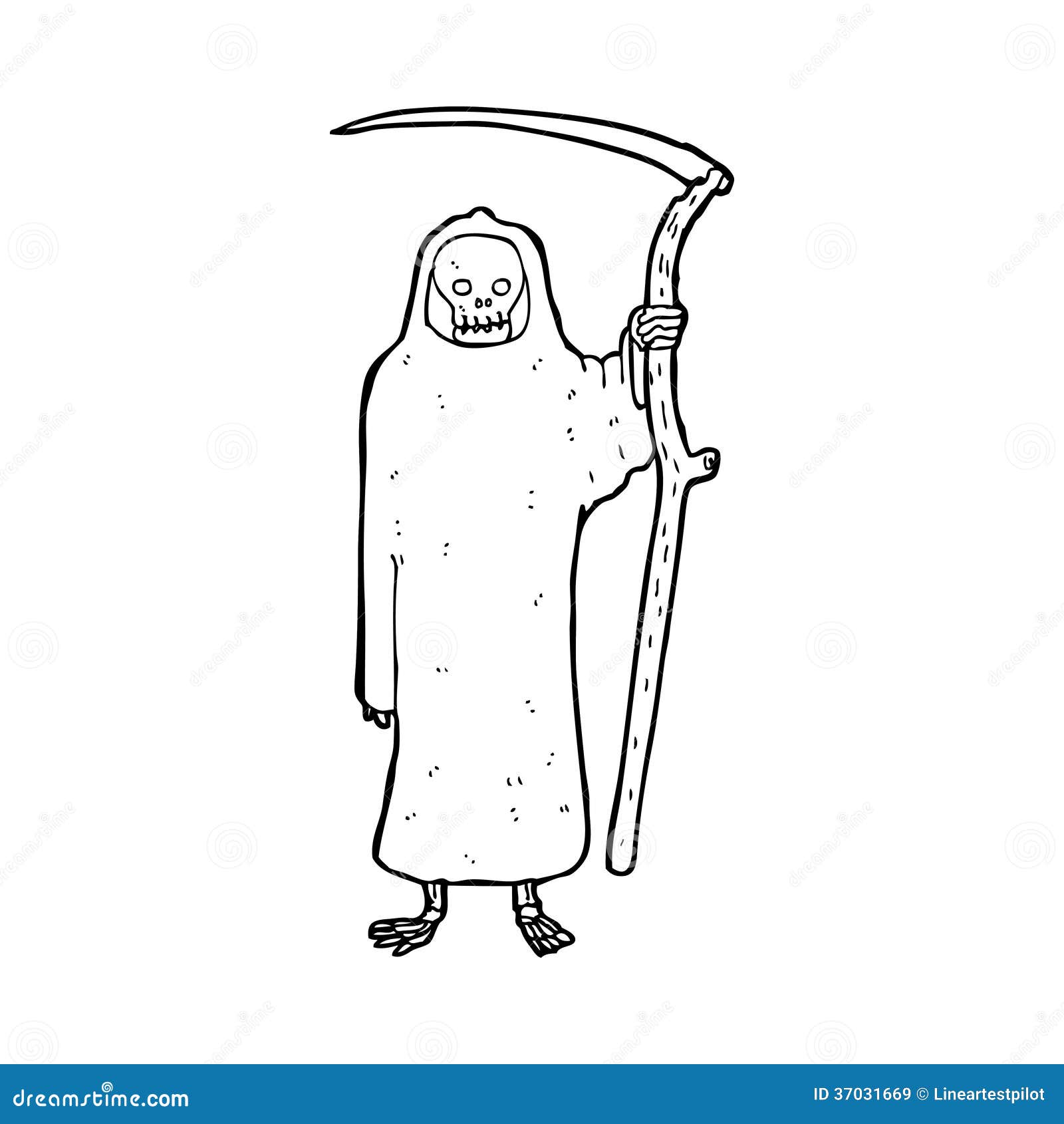 Death cartoon stock illustration. Illustration of scary - 37031669