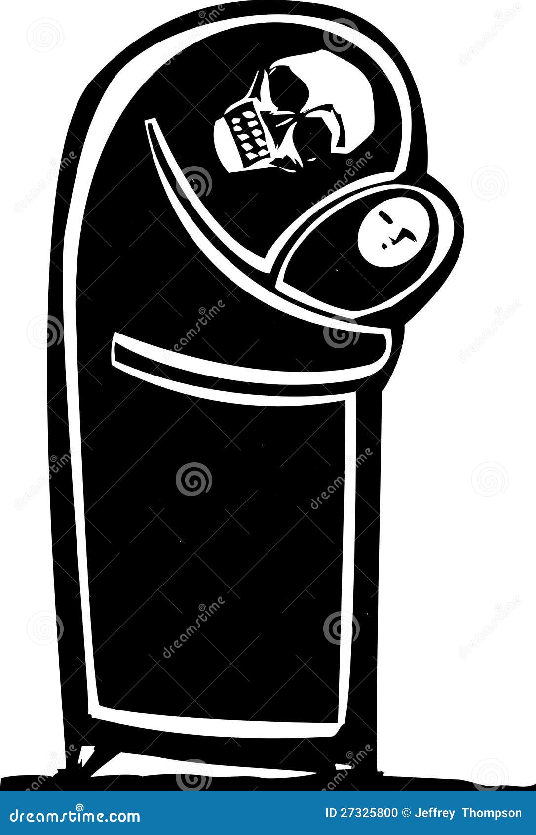 Death and Child stock vector. Illustration of infant - 27325800