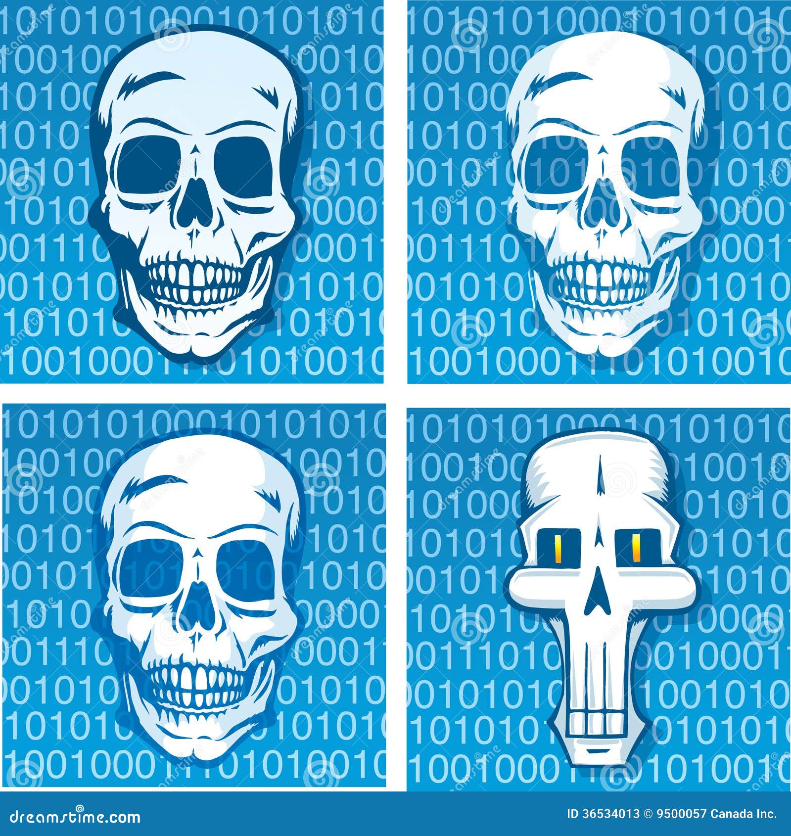 Death code stock vector. Illustration of skeleton, software - 36534013