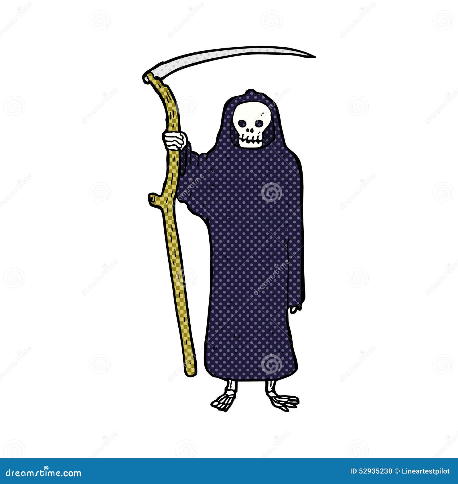 Death comic cartoon stock illustration. Illustration of style - 52935230
