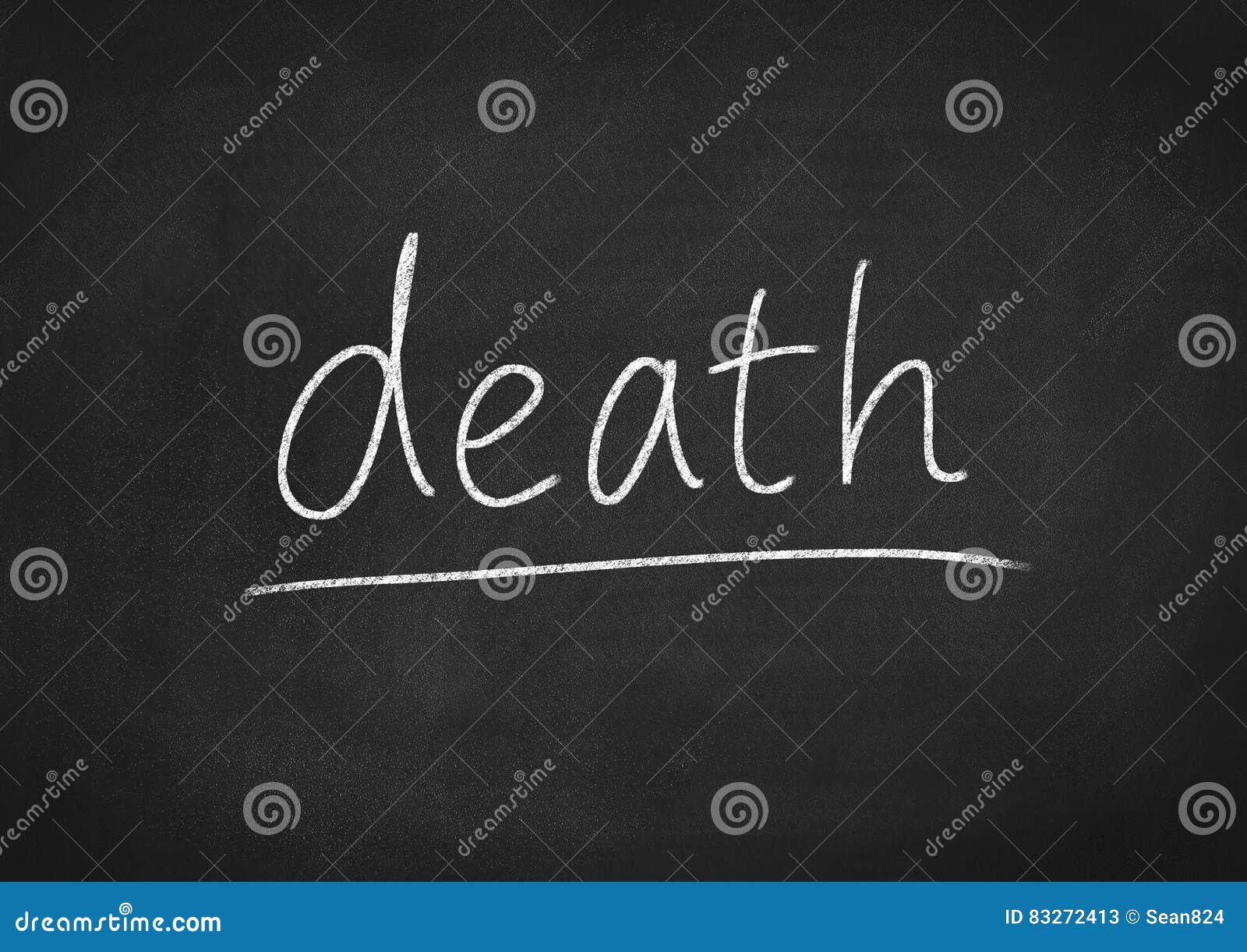 Death stock image. Image of chalkboard, sign, word, text - 83272413