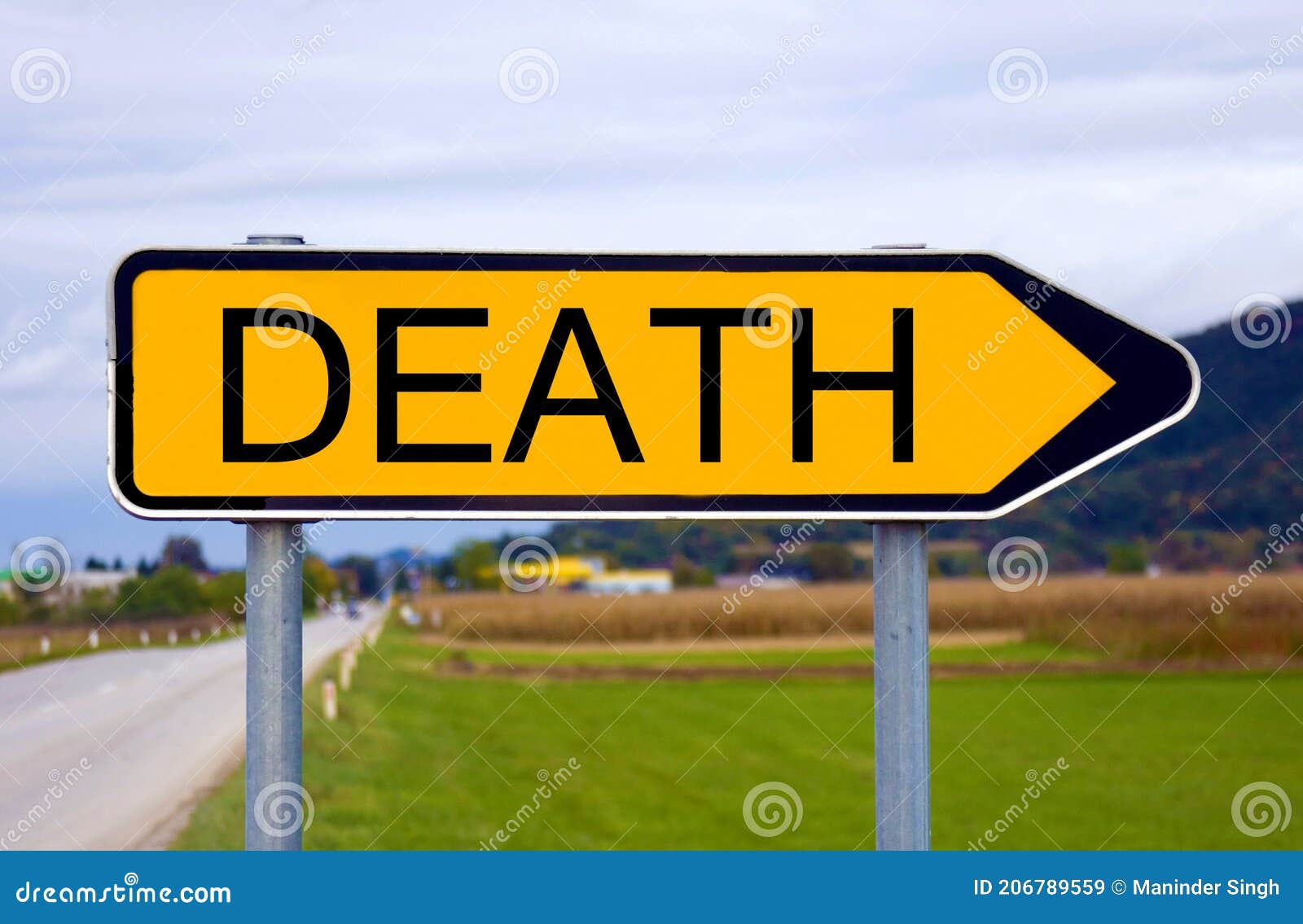 Death Direction Arrow Concept. Stock Image - Image of checkboxes ...