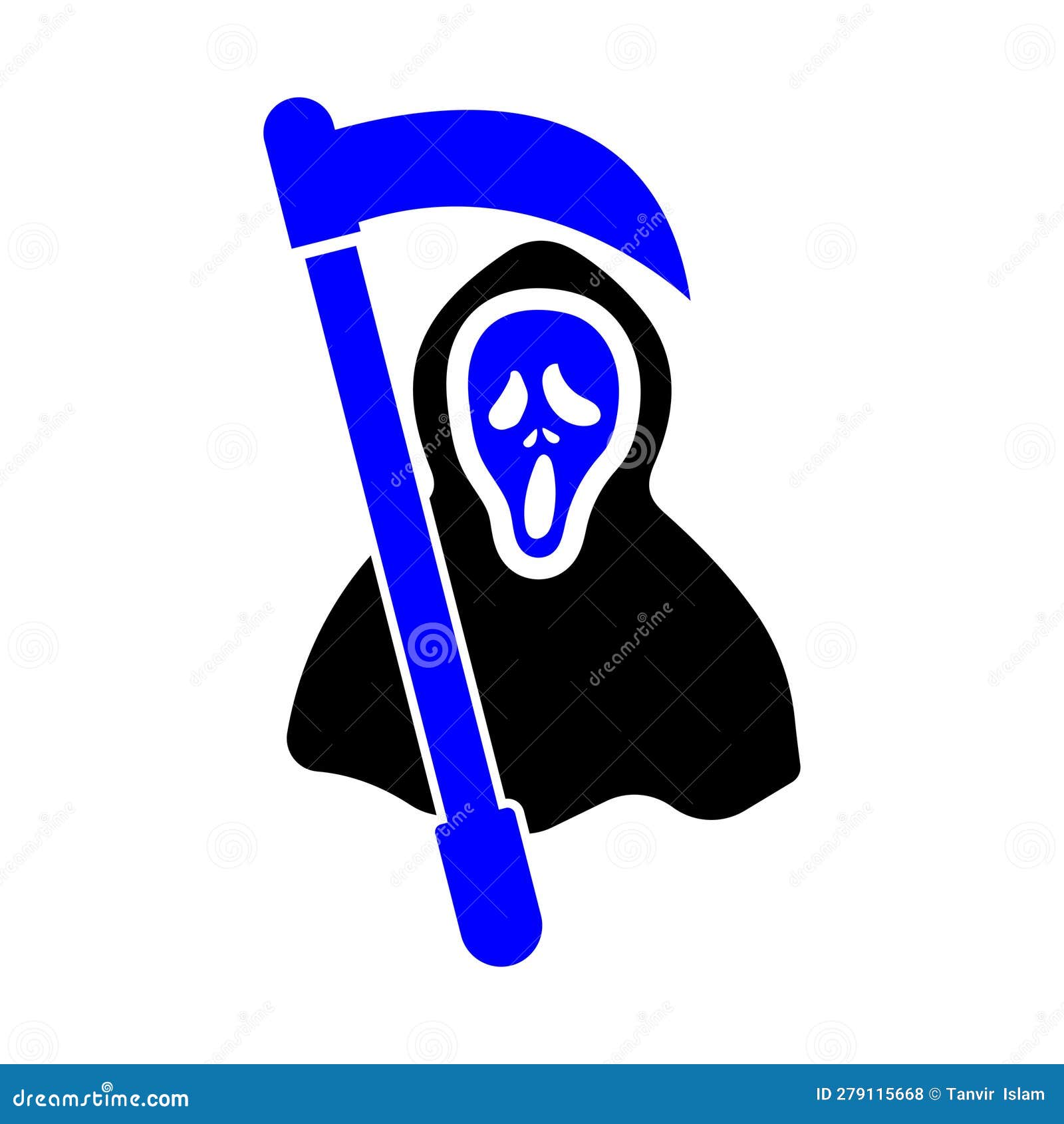 Death Grim Icon stock vector. Illustration of reaper - 279115668