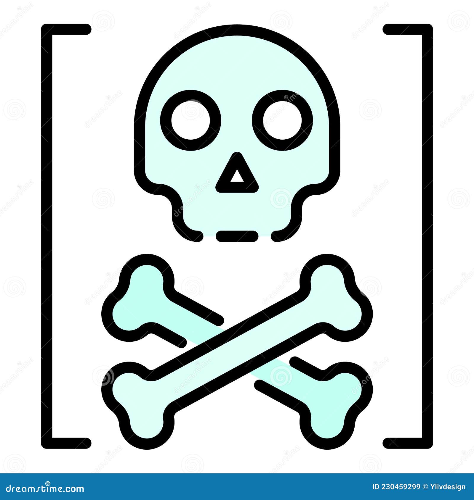 Death Hacker Attack Icon Color Outline Vector Stock Vector ...