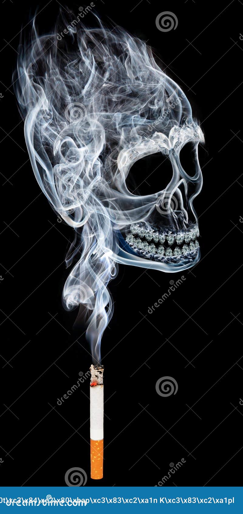 Unhealthy smoking stock image. Image of dead, black - 135189129