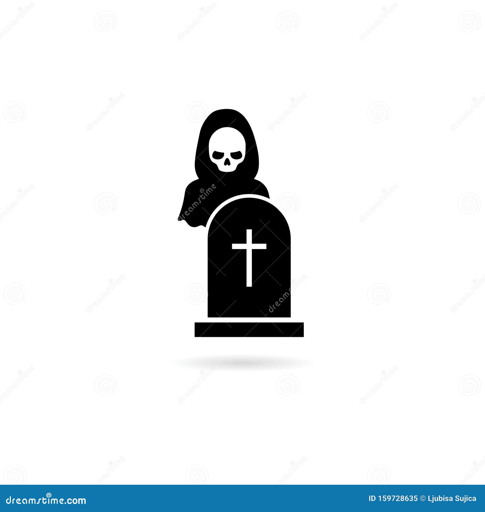 Death Icon Vector From Funeral Collection. Thin Line Death Outline Icon ...