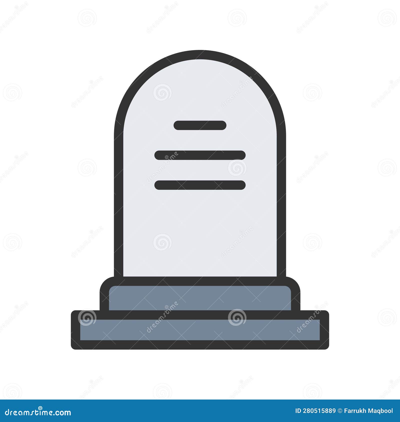 Death icon vector image. stock vector. Illustration of graveyard ...