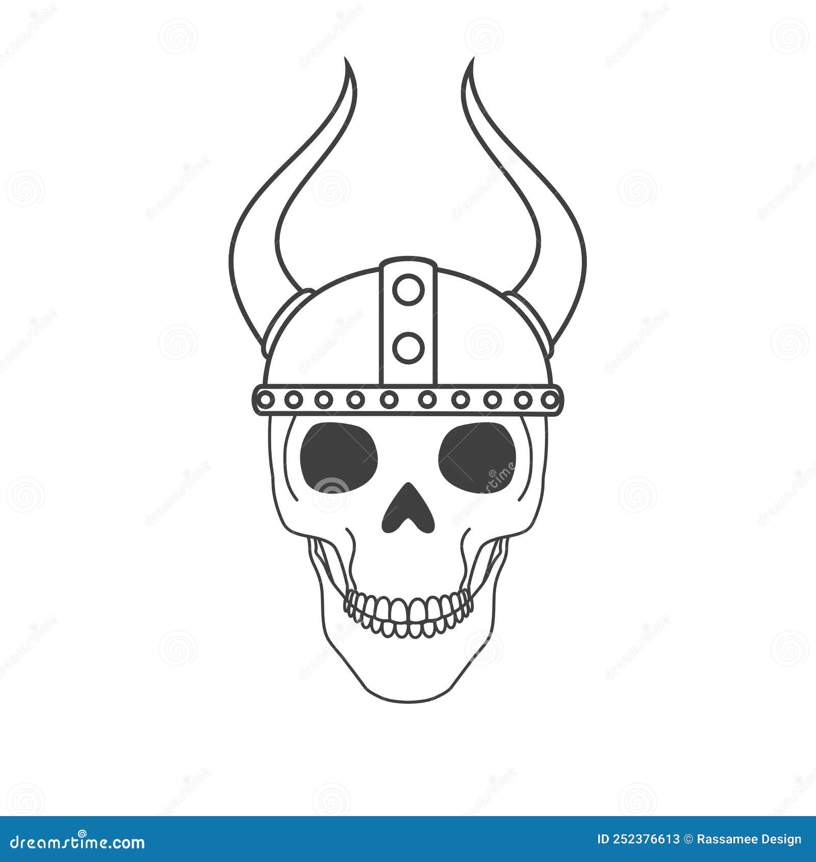 Death Man and Vikings Hamlet Stock Illustration - Illustration of ...