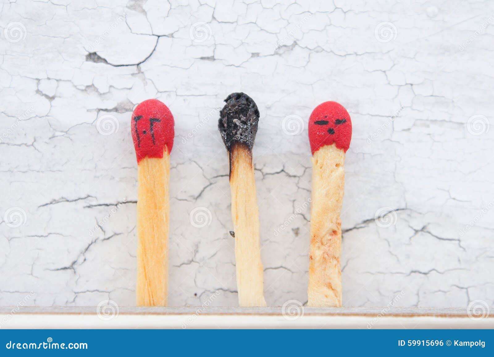 Death of Matchstick with Friends Crying Stock Photo - Image of death ...