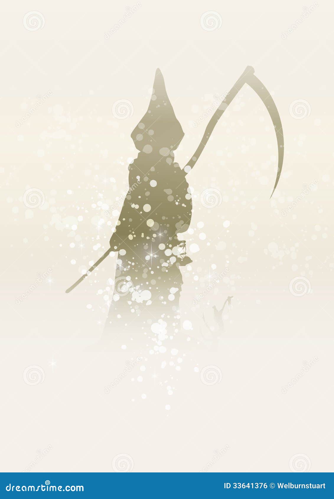 Death in mist stock vector. Illustration of halloween - 33641376