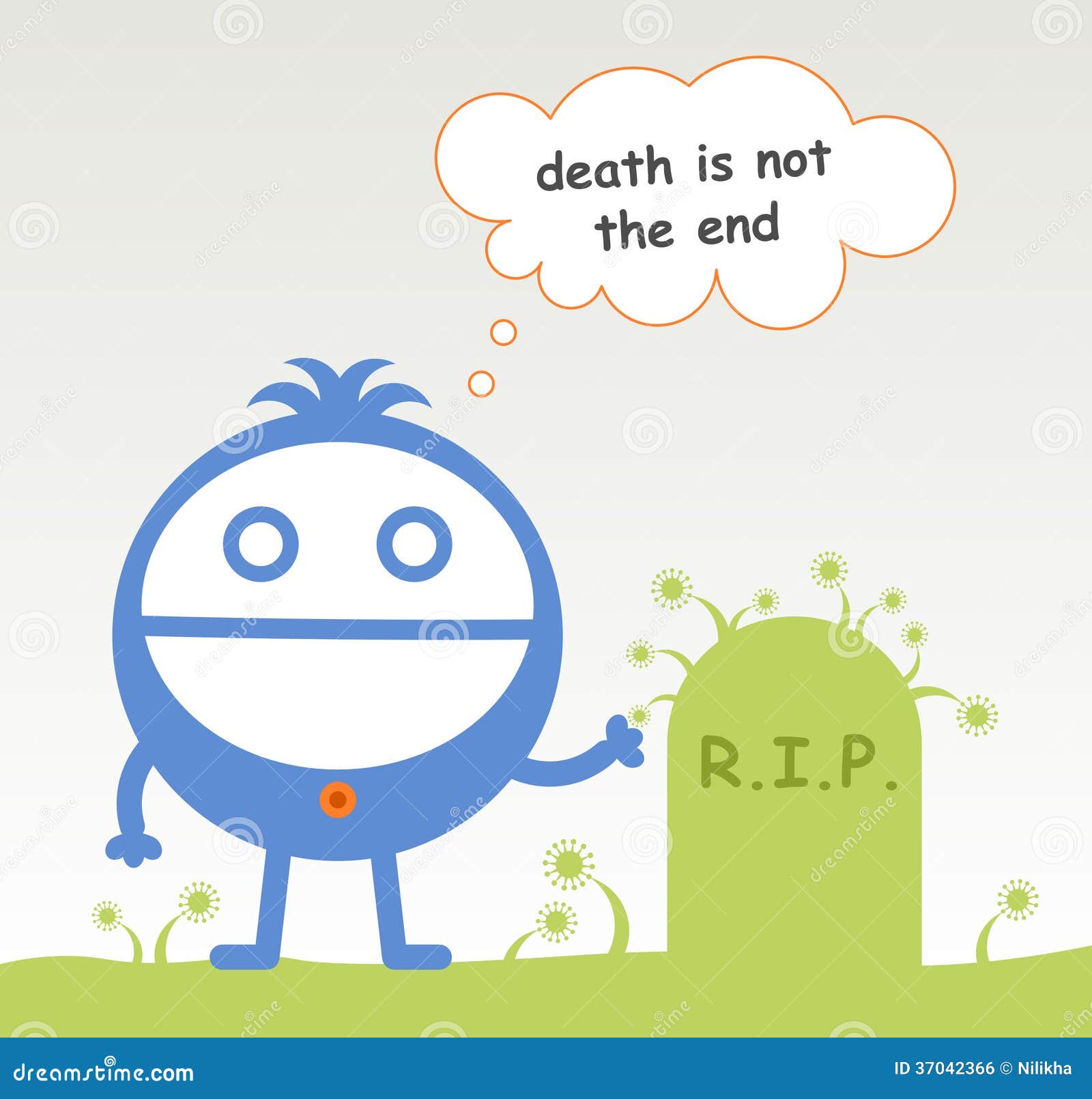 Death is not the end stock illustration. Illustration of conceptual ...