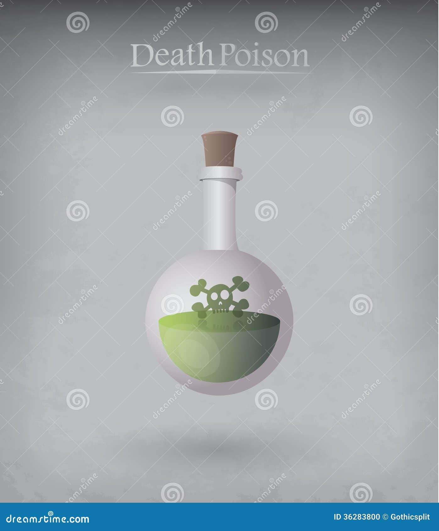 Death poison stock vector. Illustration of shadow, skull - 36283800