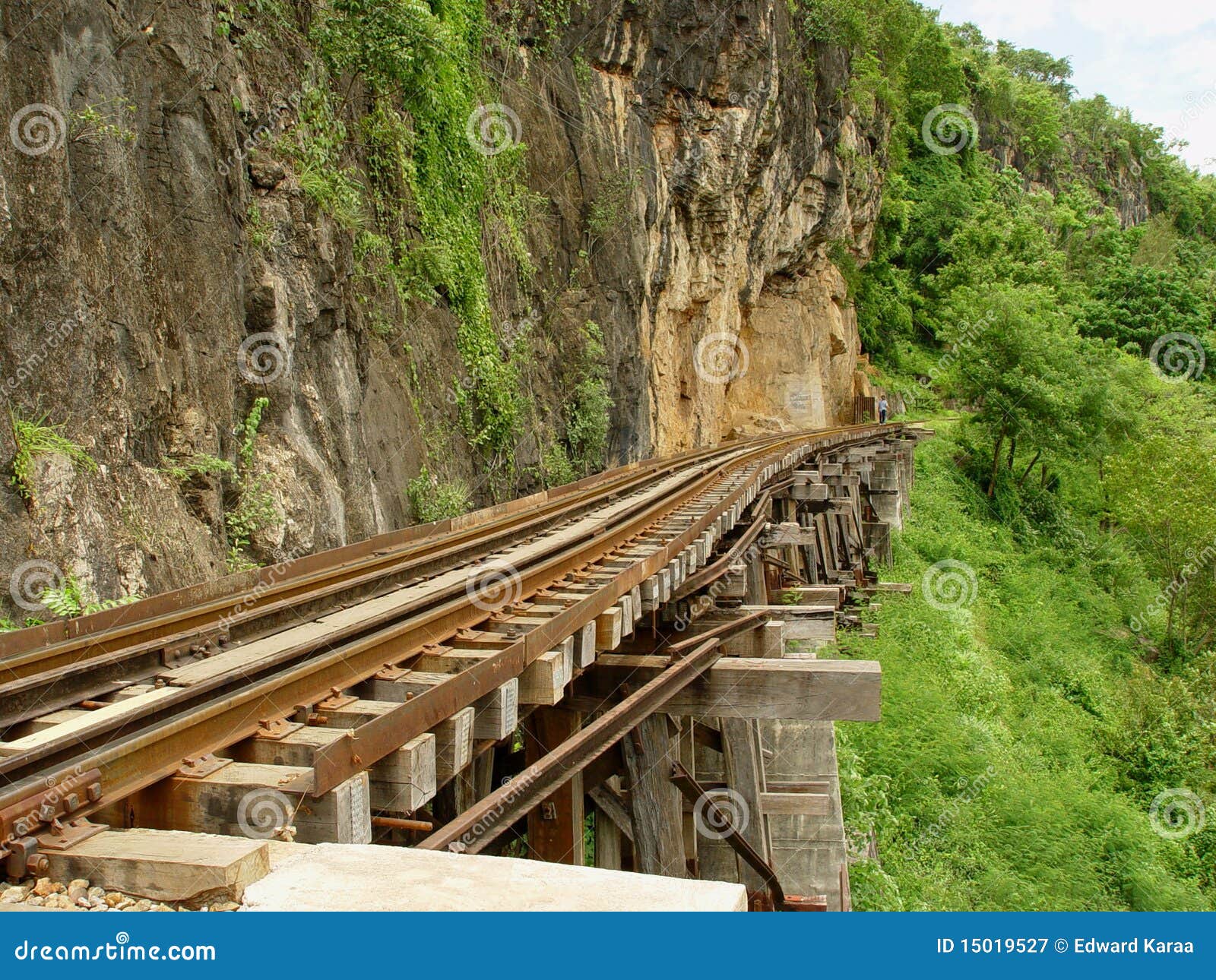 Death Railway Near Krasae Cave. Stock Image - Image of travel ...