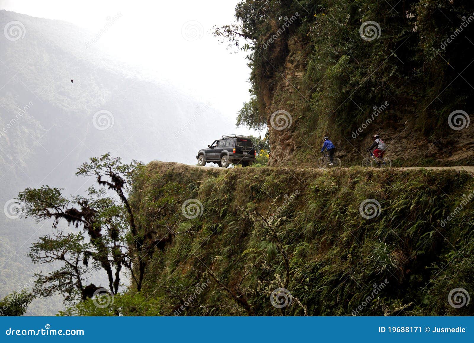 The Death Road - The Most Dangerous Road In The World, Bolivia Royalty ...