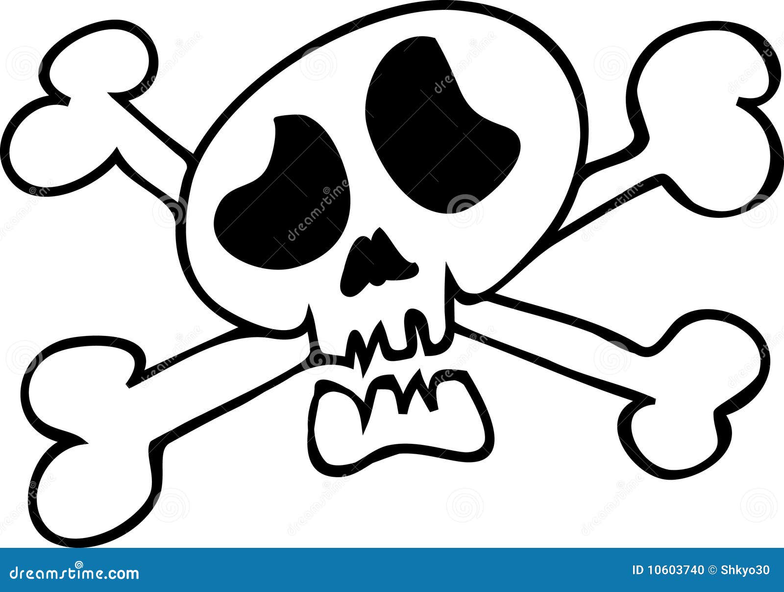 Death s head stock vector. Illustration of death, warning - 10603740