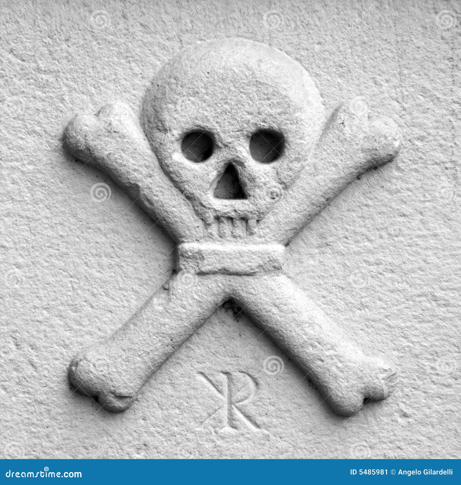 Death sign stock image. Image of sign, hell, skull, stone - 5485981
