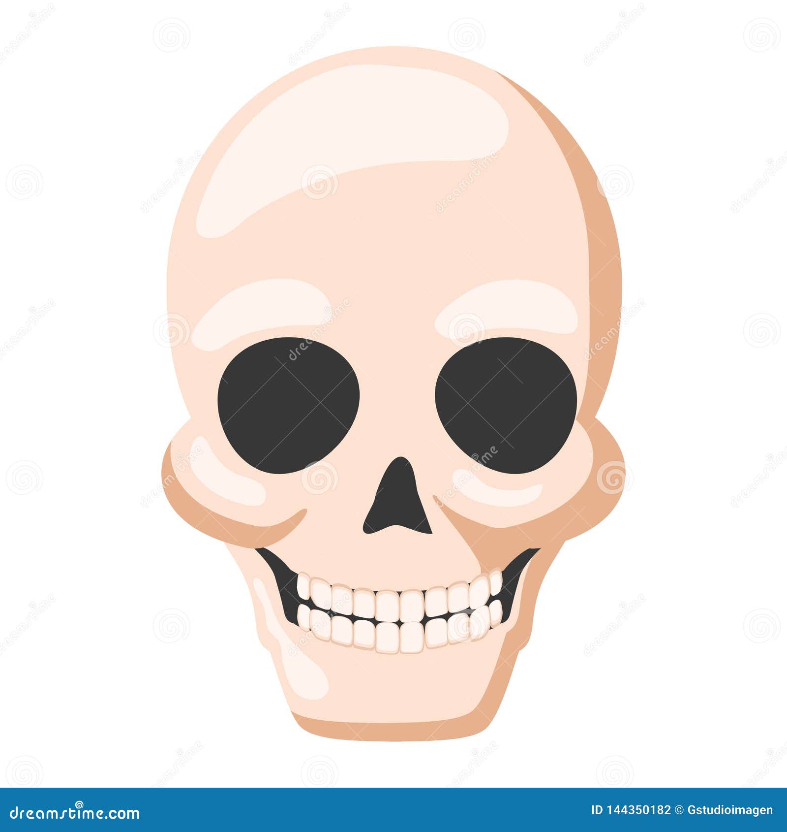 Death skull icon stock vector. Illustration of design - 144350182