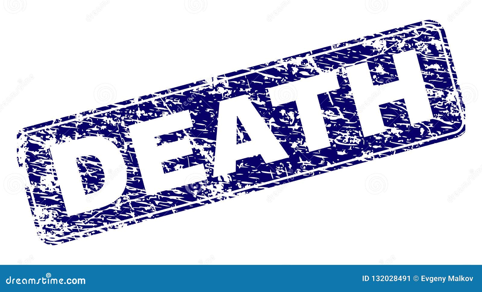 Scratched DEATH Framed Rounded Rectangle Stamp Stock Vector ...