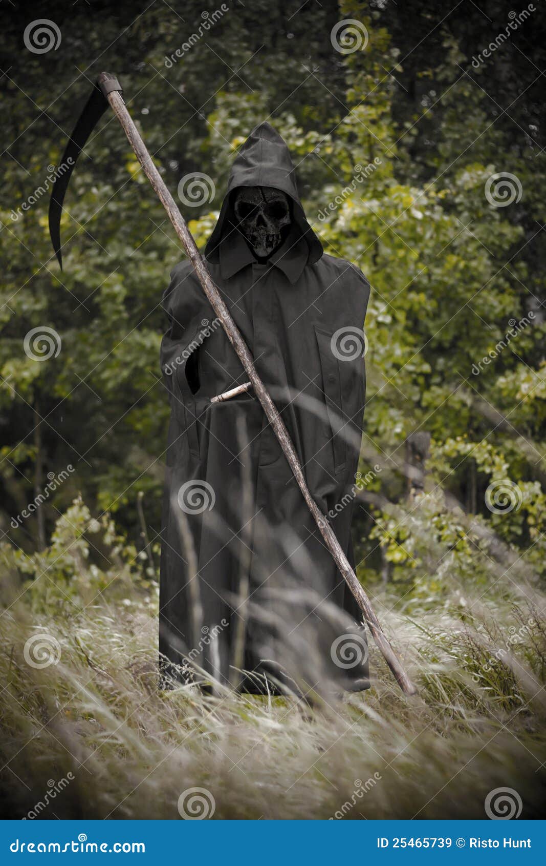 Death standing on a field stock image. Image of secure - 25465739