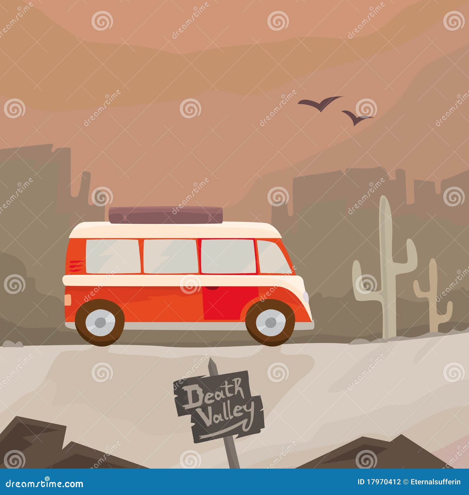 Death Valley stock vector. Illustration of world, arid - 17970412