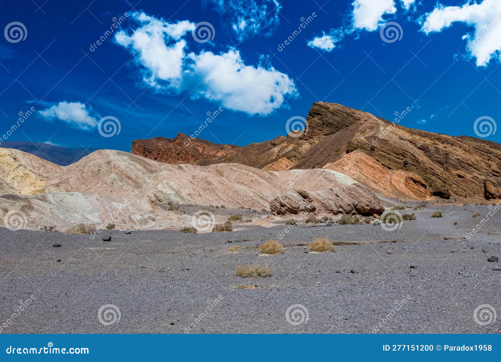 Death Valley National Park in the Spring Stock Photo - Image of bedrock ...