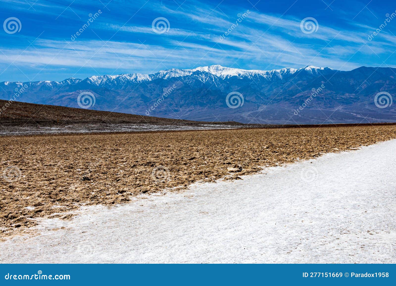 Death Valley National Park in the Spring Stock Image - Image of desert ...