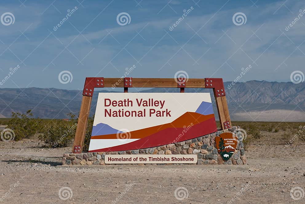 Death Valley sign stock photo. Image of desert, barren - 14102160