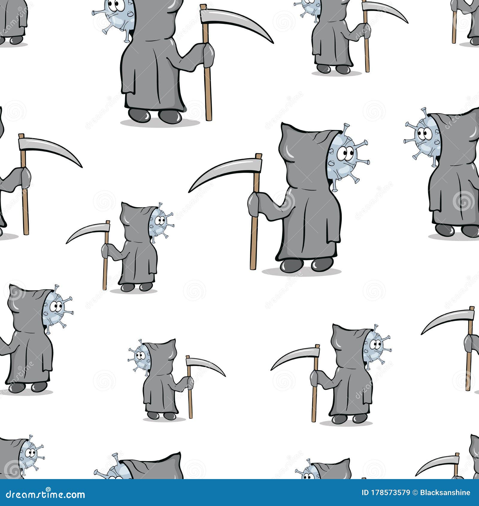 Death it is virus seamless stock vector. Illustration of disease ...