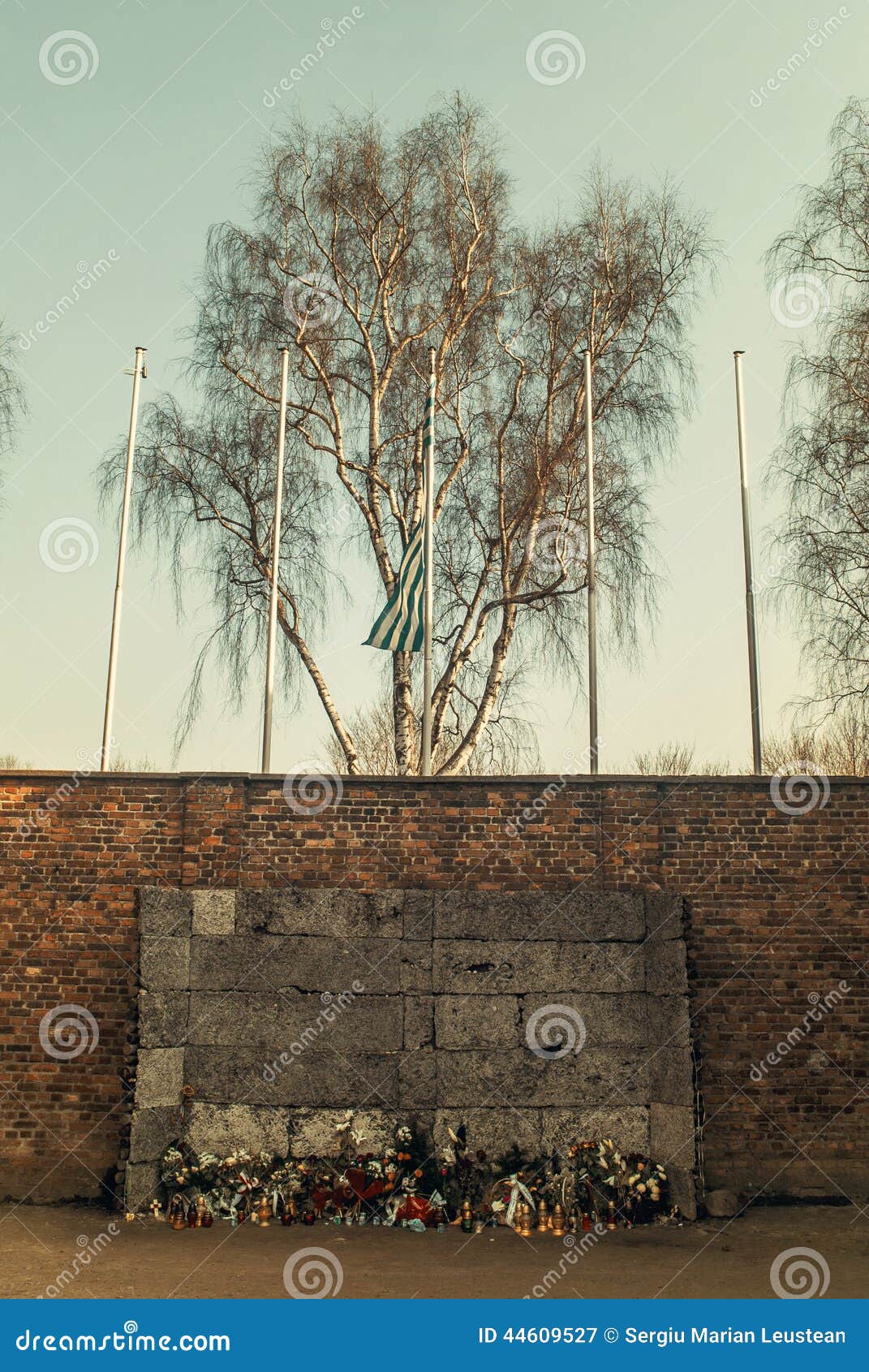 The Death Wall, Auschwitz-Birkenau Concentration Camp, Poland Editorial ...