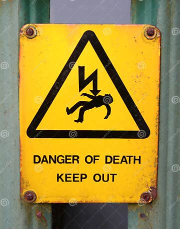 Death warning stock image. Image of lightning, warning - 202325