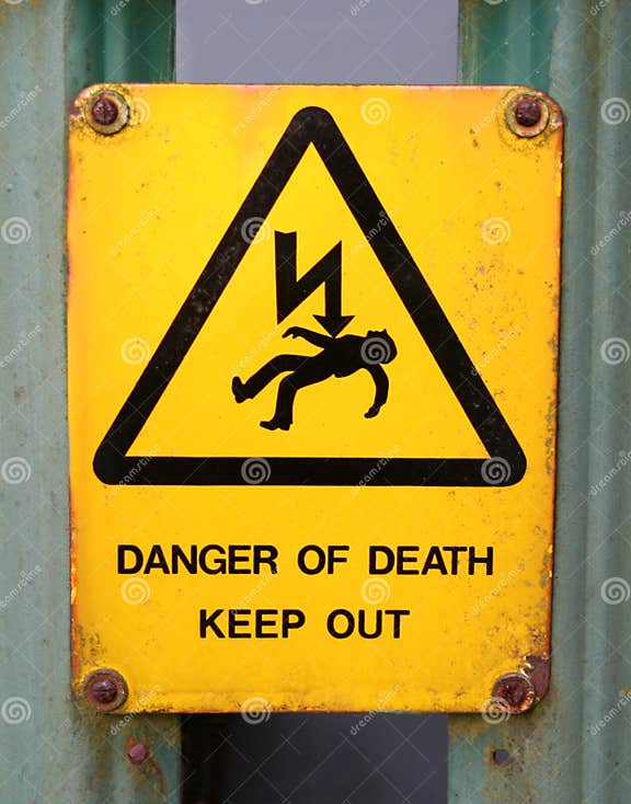 Death warning stock image. Image of lightning, warning - 202325