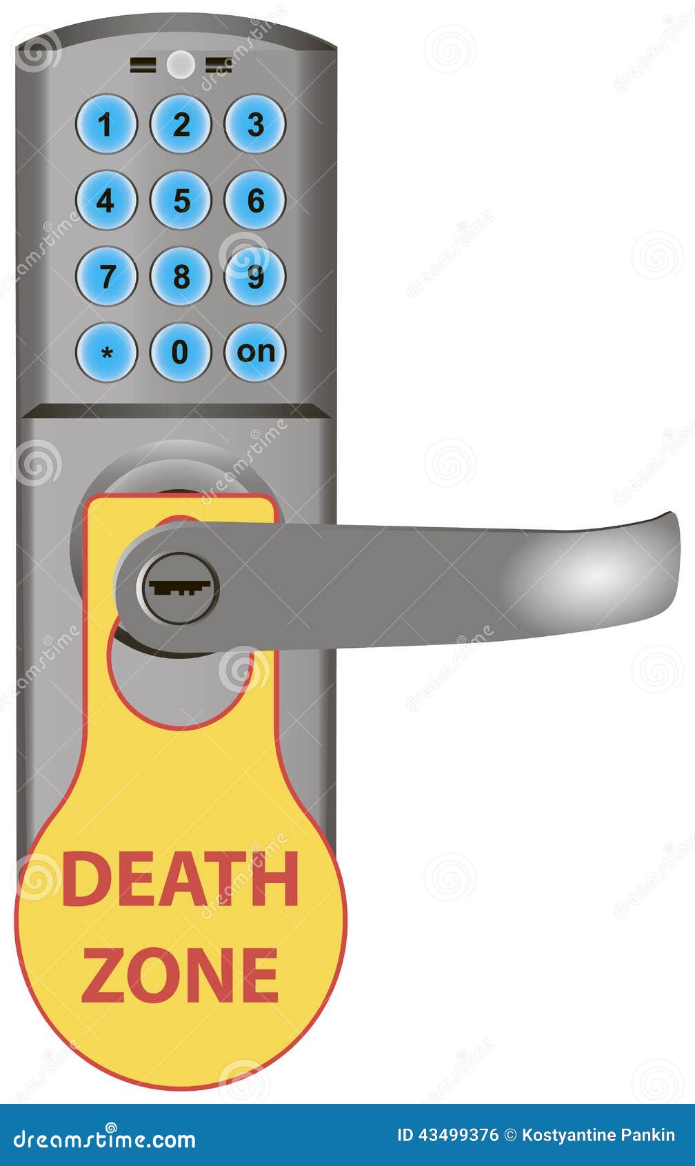 Death Zone Warning Information Stock Illustration - Illustration of ...