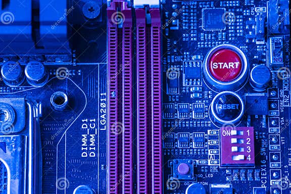 Start and Reset Button Inside a Pc Stock Image - Image of online ...