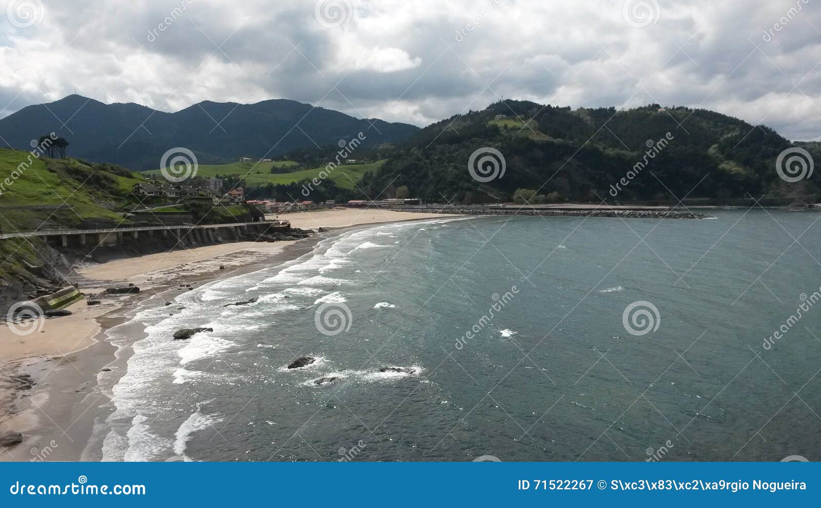 Deba bay stock image. Image of deba, coast, landscape - 71522267