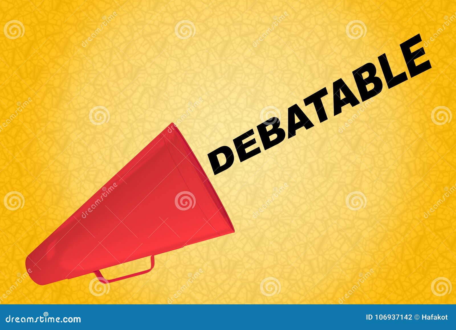 DEBATABLE - Controversy Concept Stock Illustration - Illustration of ...