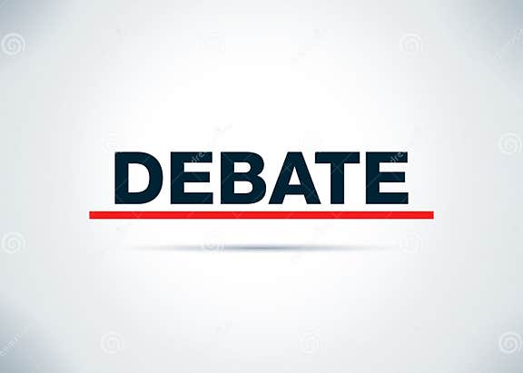Debate Abstract Flat Background Design Illustration Stock Illustration ...