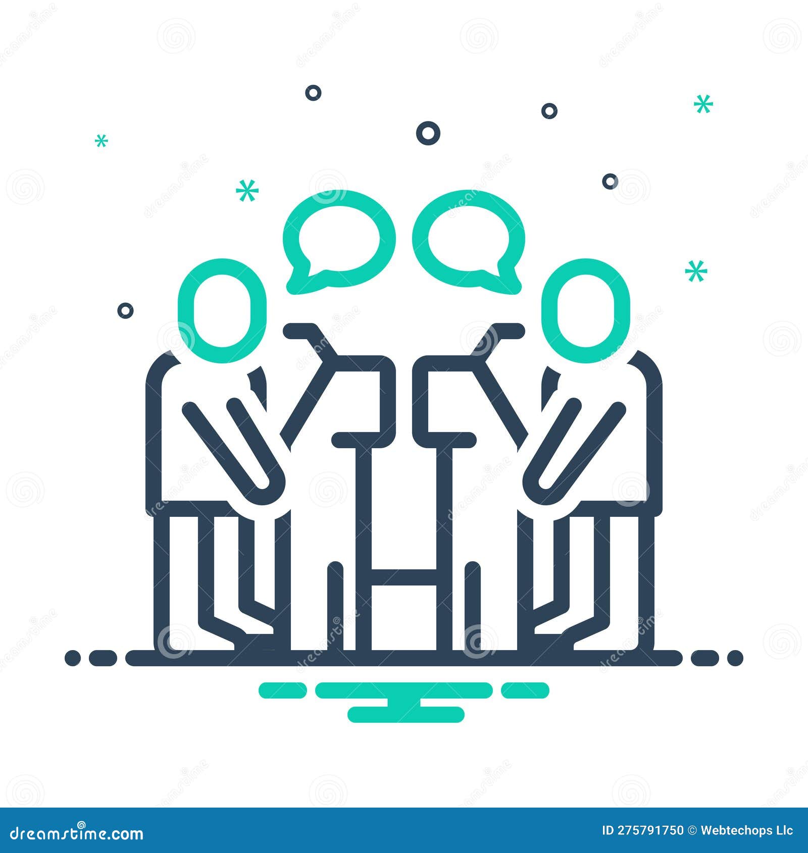 Mix Icon for Debate, Discussion and Argument Stock Vector ...